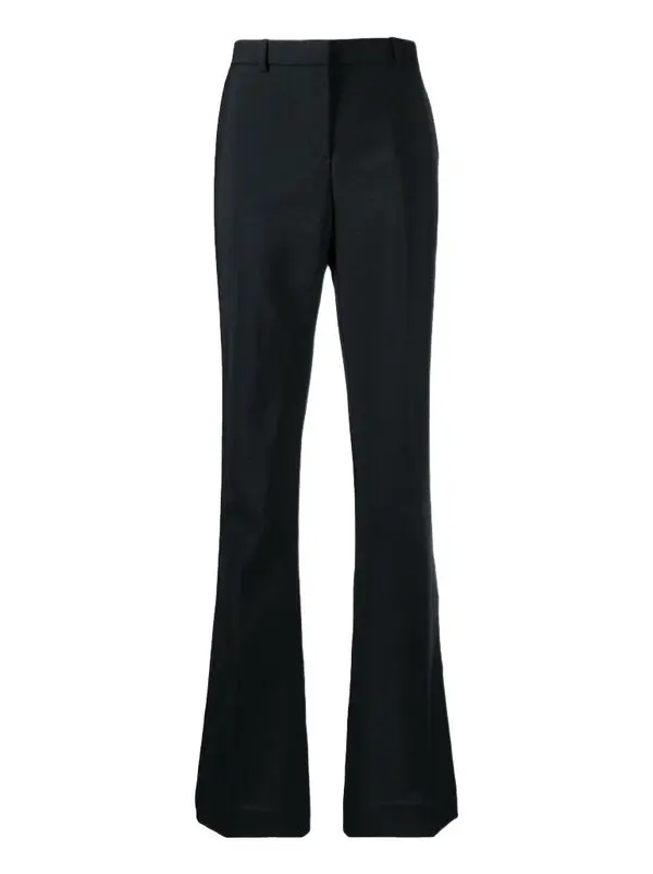 Versace Low-rise Flared Tailored Trousers - Black
