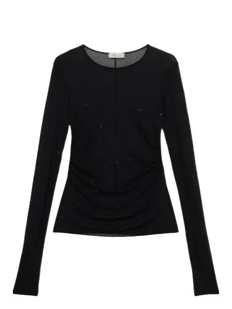 Blumarine Embellished Crewneck T-shirt - Black