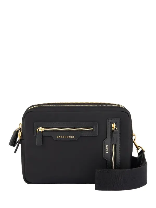 ANYA HINDMARCH Triple Zip Cross-body Bag - Black