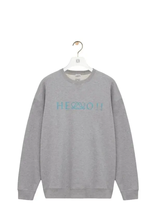 Loewe Sweatshirt En Coton - Gray Blend
