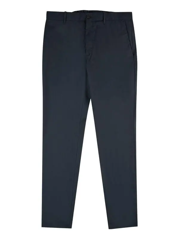 Incotex Slim Trousers With Elastic Waistband - Black