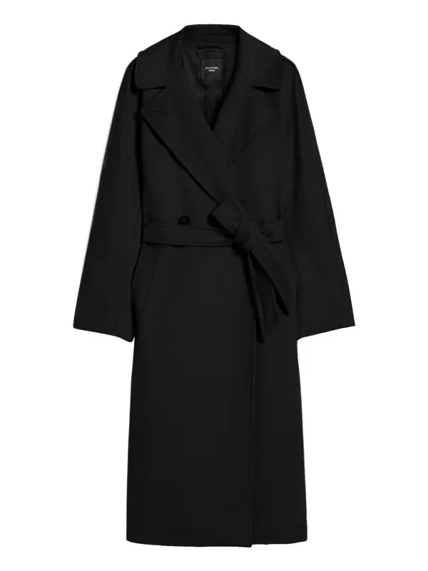 Max Mara Belted Waist Coat - Black