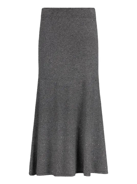 Liu Jo Sequin Embellished Midi Skirt - Black