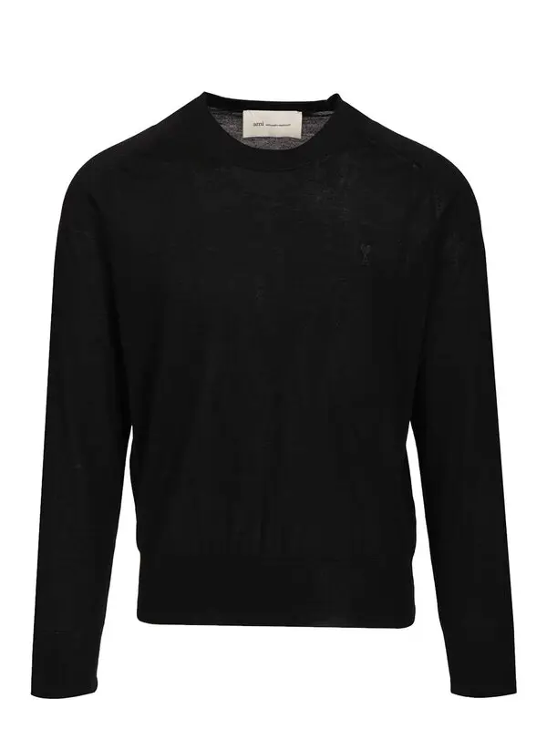 Ami De Coeur Crewneck Sweater - Black