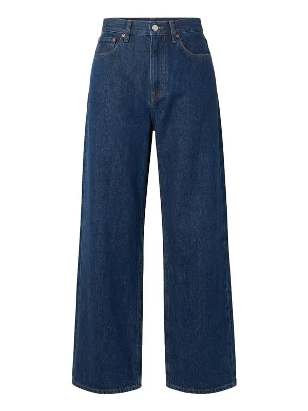 Gucci Wide Leg Denim Pants - Dark Blue
