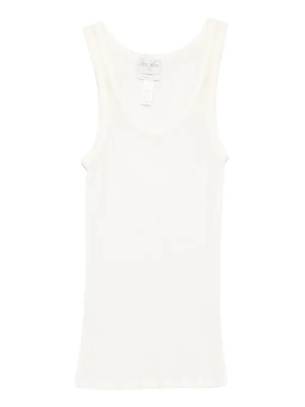 FORTE_FORTE Ribbed Tank Top - Off-white