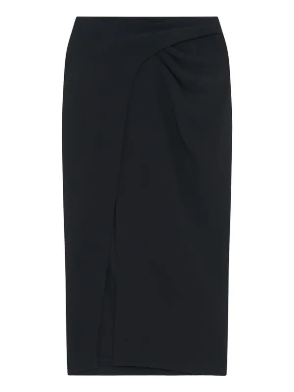 IRO PARIS Pumko Wrap Midi Skirt - Black