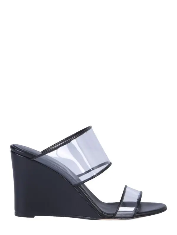 Paris Texas Plexi Band Strap Wedges - Black