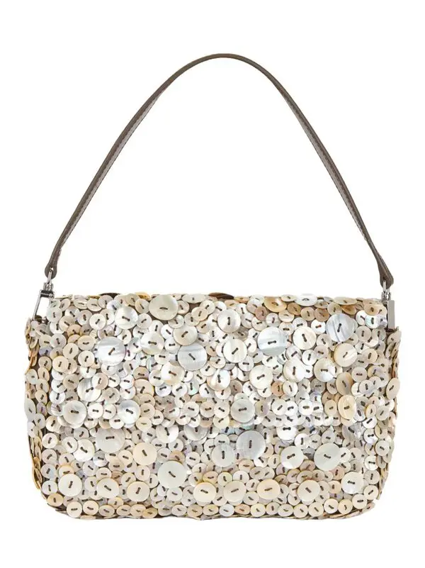 Staud Timmy Mother Of Pearl Button Shoulder Bag - Mother-of-pearl