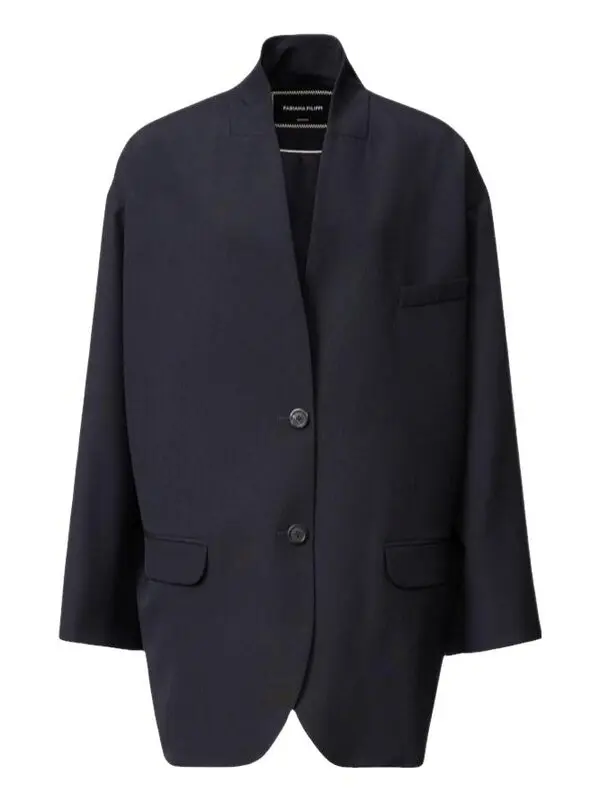 Fabiana Filippi Techno-tailored Blazer - Black