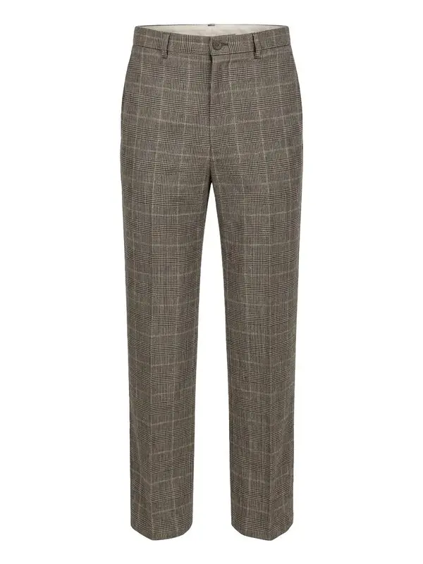 Gucci Logo-patch Tailored Trousers - Gray
