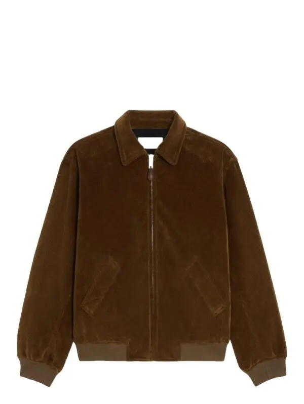 Celine Corduroy Bomber Jacket - Brown