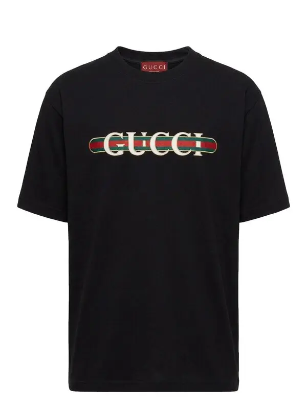 Gucci Printed Jersey T-shirt - Black