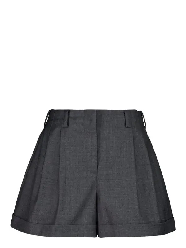 Givenchy Double Pleat Shorts - Gray Mixture