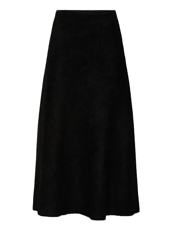 Gabriela Hearst A-line Elastic Waist Skirt - Black