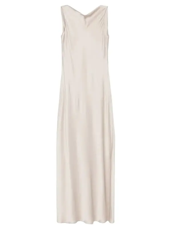 Antonelli Firenze Cowl Neck Maxi Dress - White