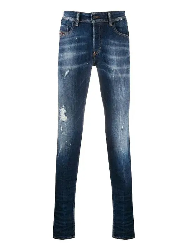DIESEL® Sleenker Mid-waist Skinny Jeans - Blue