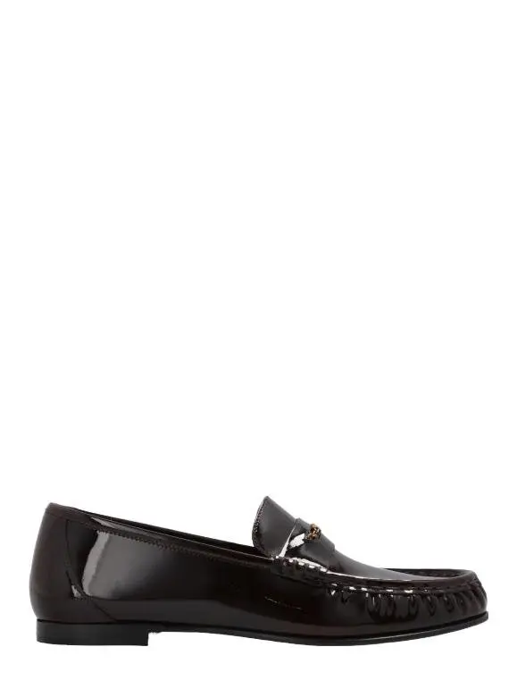 Chloé Chain Detail Loafer Flats - Black