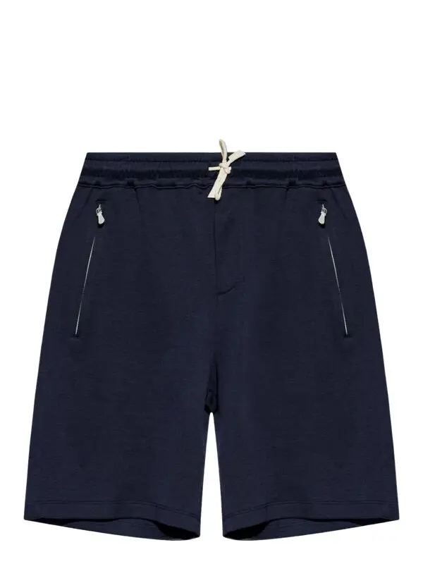Eleventy Drawstring Zip-pocket Shorts - Black