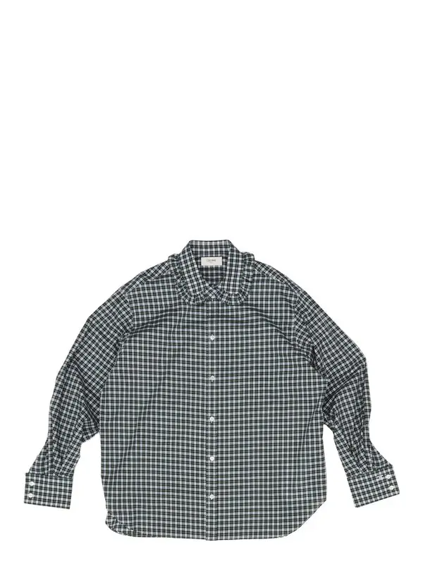 Celine Tartan Cotton Shirt - Gray
