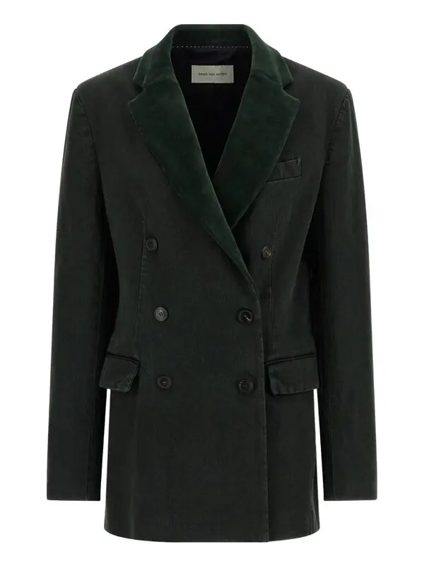 Dries Van Noten Double-breasted Blazer - Black
