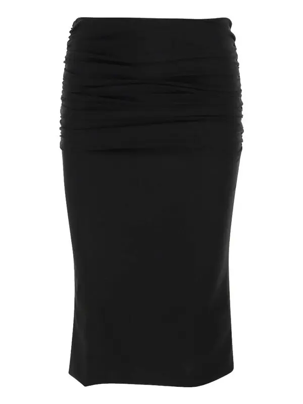 Versace Gathered Midi Skirt - No