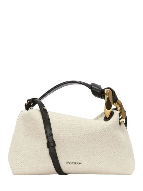 J.W.ANDERSON Logo Printed Zipped Crossbody Bag - Nude