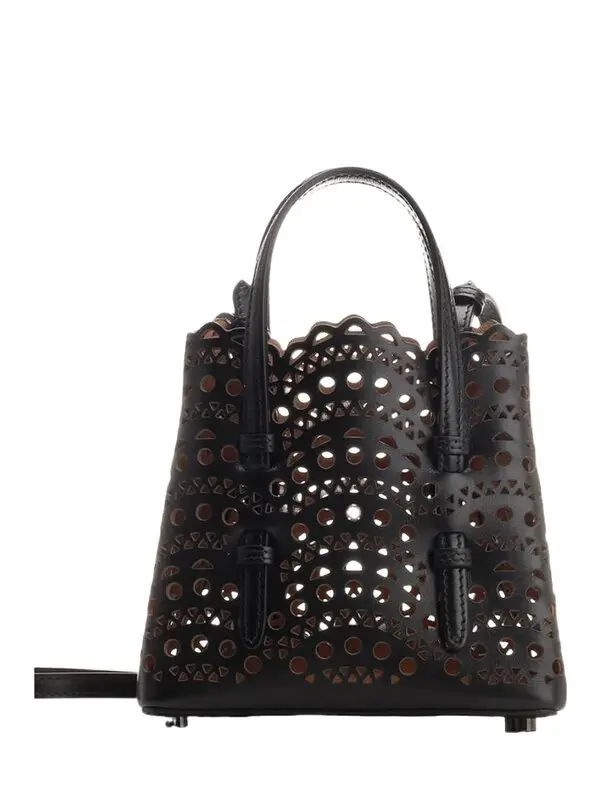 Alaïa Mina 16 Small Top Handle Bag - Black