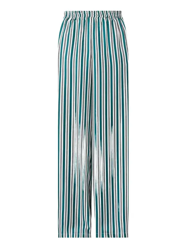 Max Mara Wide-fit Printed Silk Trousers - Multicolor