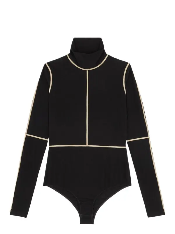 MAISON MARGIELA High-neck Long-sleeve Bodysuit - Black