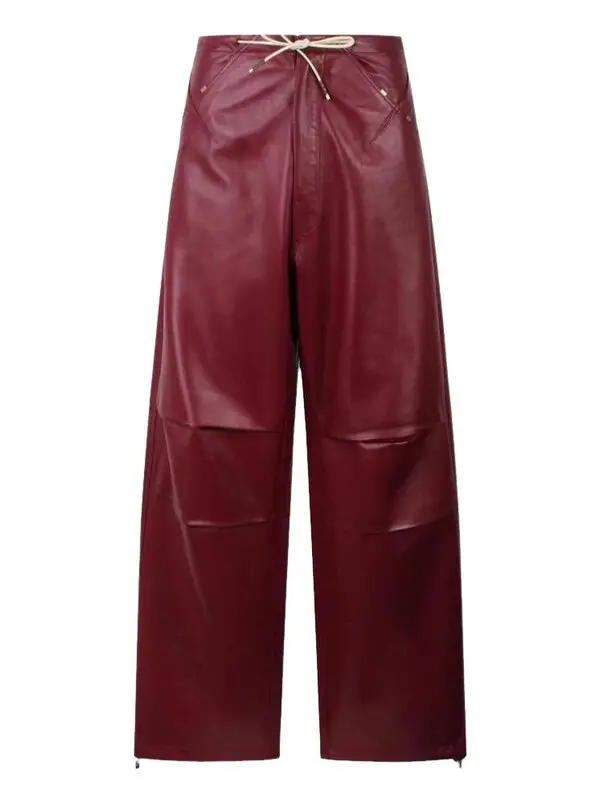 DARKPARK Daisy Plonge Nappa Leather Military Trousers - Brown