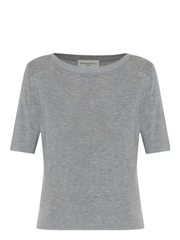 Officine Générale Ribbed T-shirt - Gray