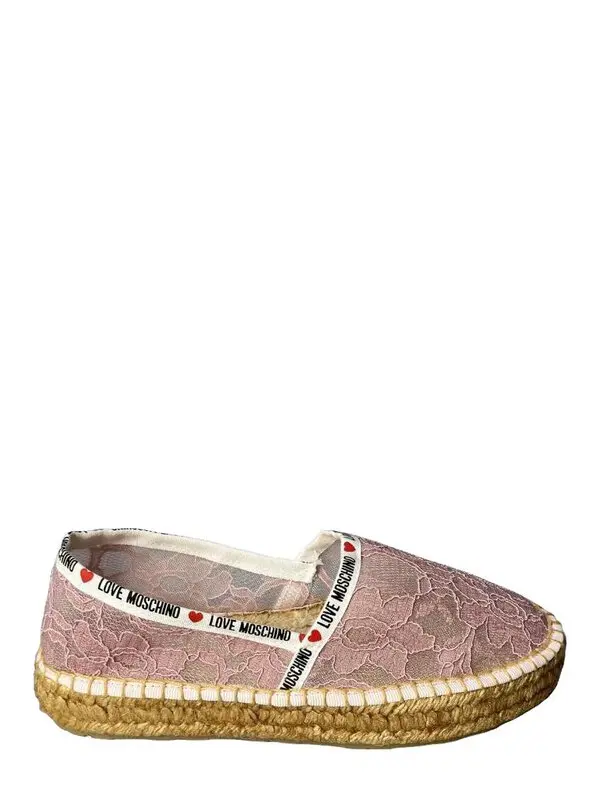 Moschino Floral Lace Espadrilles - Multicolor