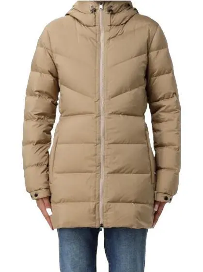 Woolrich Down Jacket With Hood - Nude