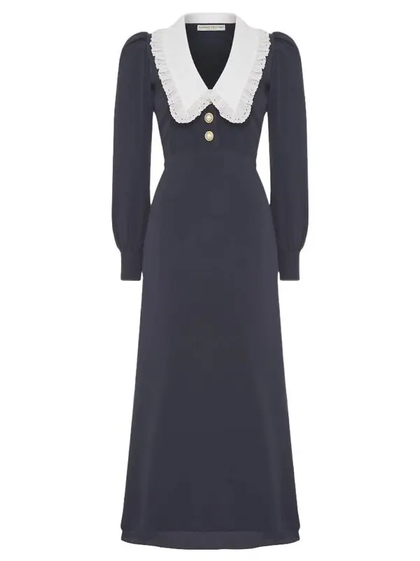 Alessandra Rich Long-sleeved Dress - Black