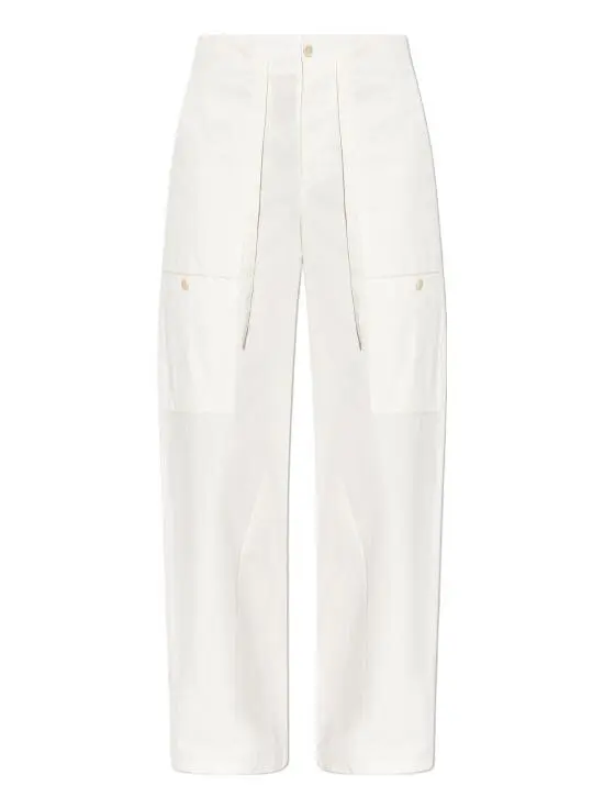 JIL SANDER Cargo Trousers - Cream