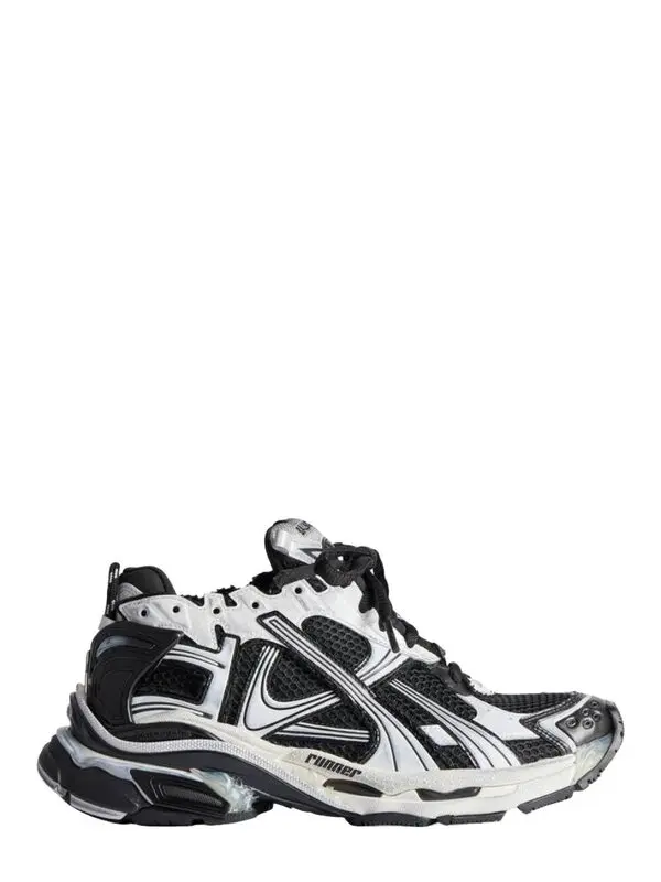 Balenciaga Runner Lace-up Sneakers - White/black