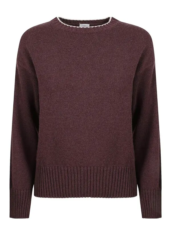 Eleventy Crew Neck Knitted Sweater - Red