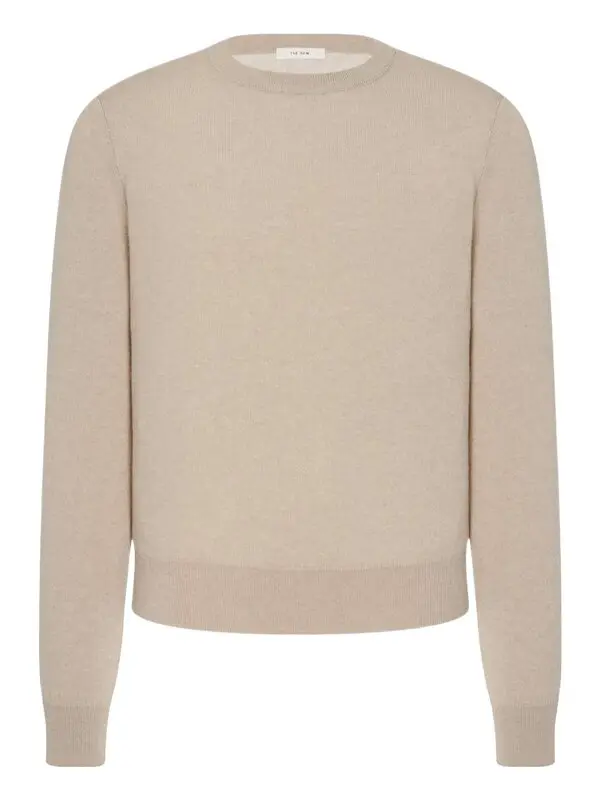 THE ROW Crewneck Cashmere Jumper - Nude