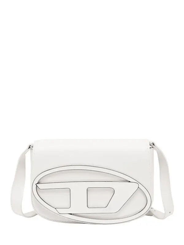 DIESEL® 1dr Leather Shoulder Bag - White