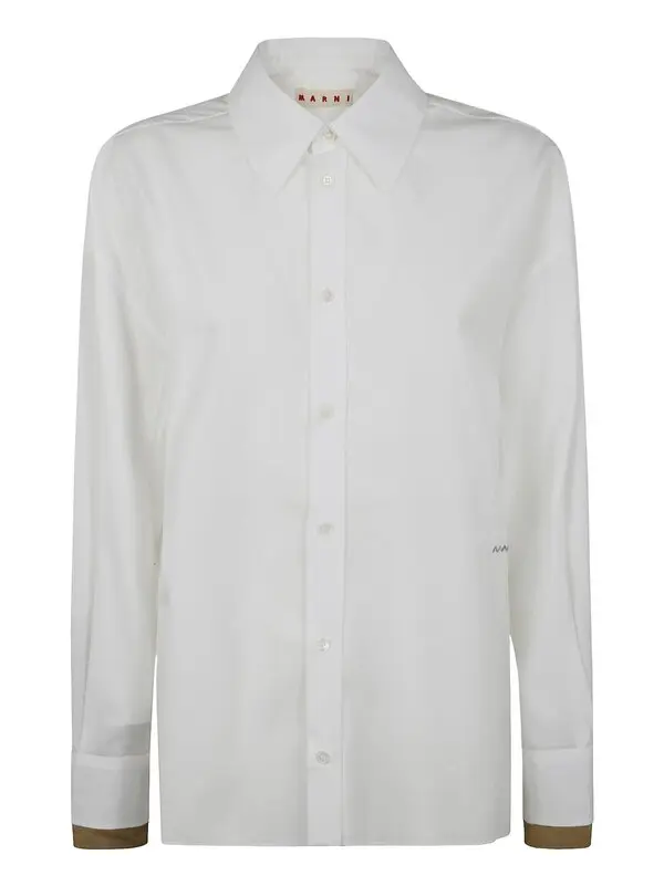 Marni Cotton Shirt With Button Cuffs - White