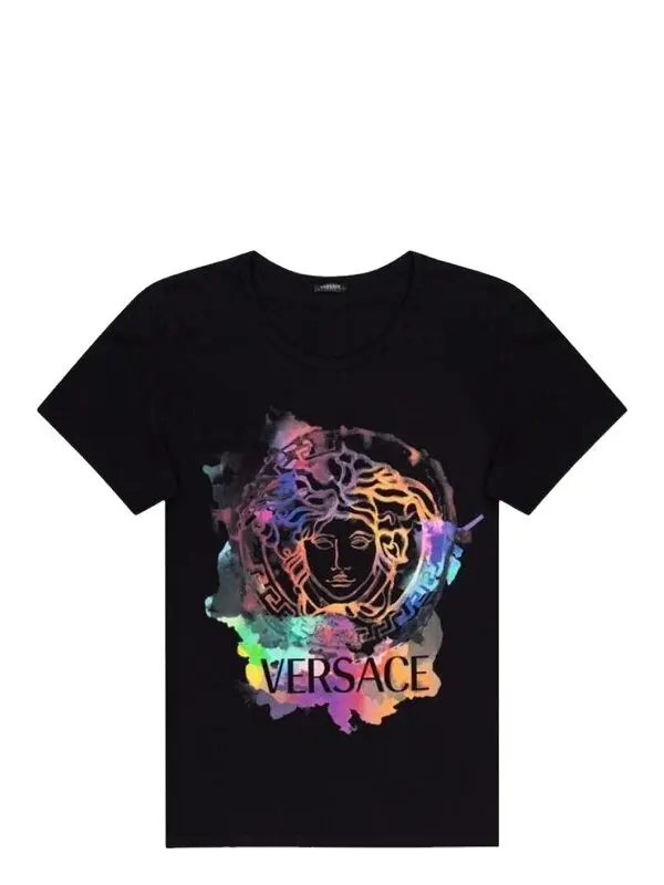 Versace Medusa Graphic Print T-shirt - Black
