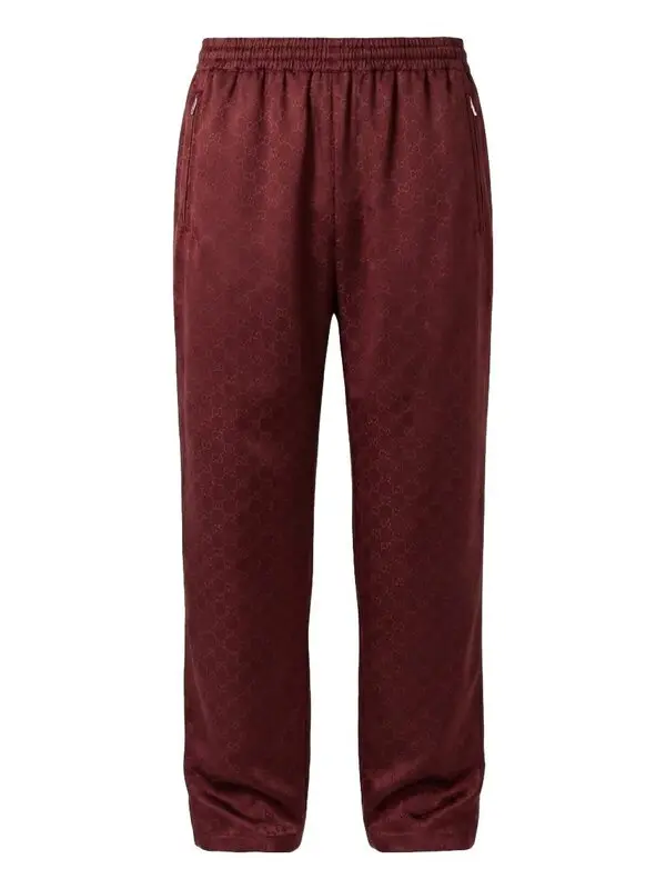 Gucci Gg Jacquard Leisure Pants - Brown