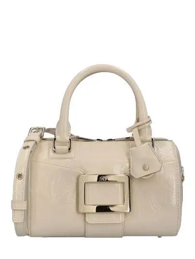 ROGER VIVIER Belle Vivier Mini Bowling Bag - Beige