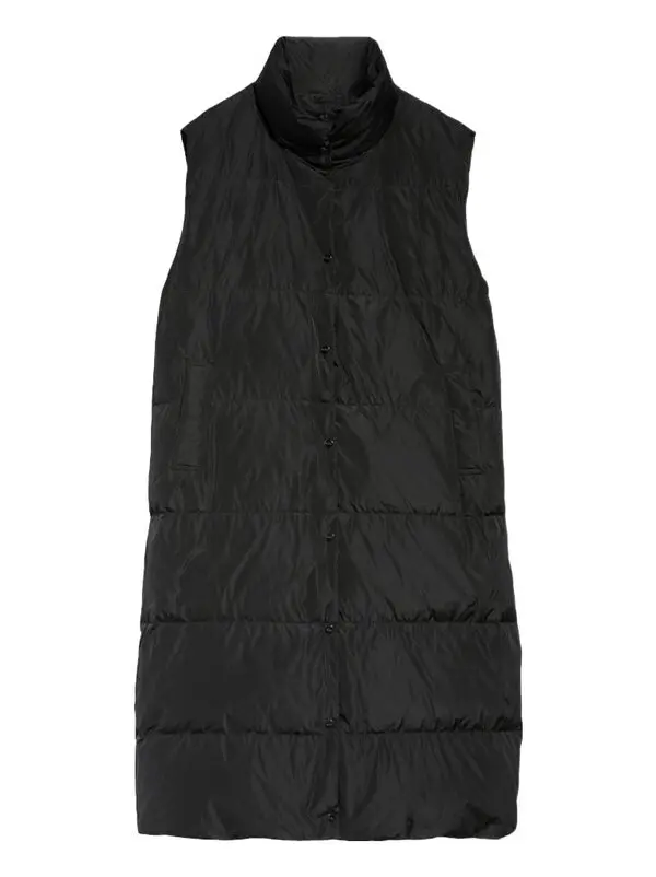 Max Mara Stand Collar Padded Gilet - Black