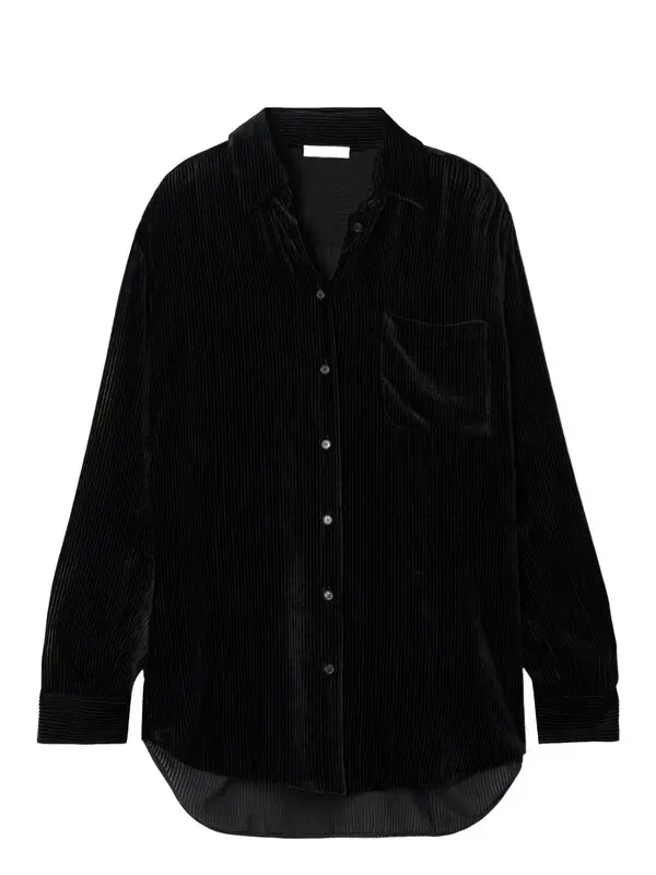 THE ROW Pocket Corduroy Shirt - Black