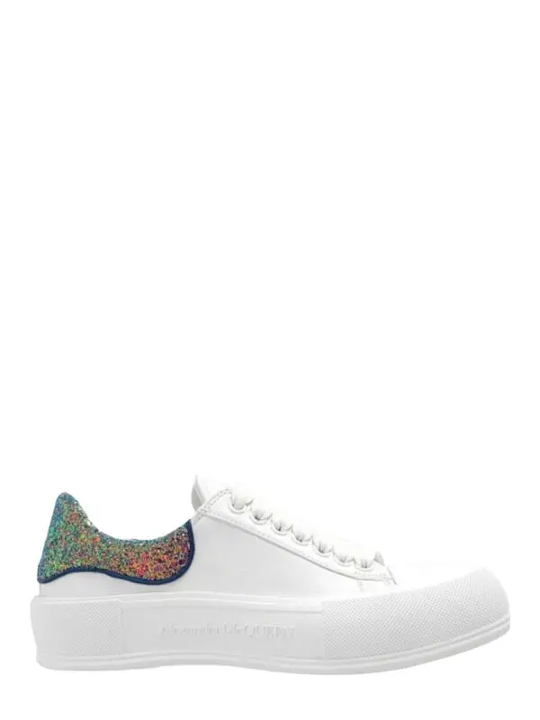 Alexander McQueen Deck Low-top Sneakers With Sequin Embellishment - White