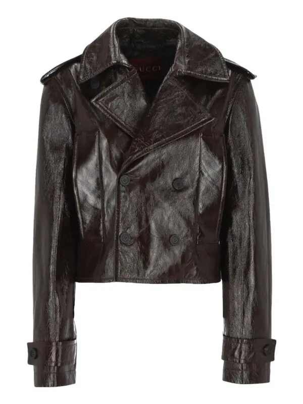 Gucci Collared Button-up Jacket - Black