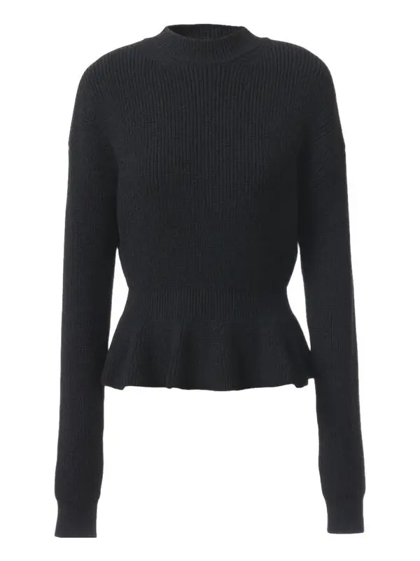 Chloé Peplum Knitted Jumper - Black