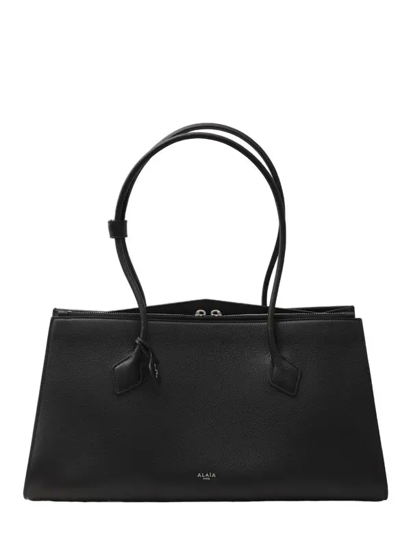 Alaïa Le Teckel Logo Tote Bag - Black